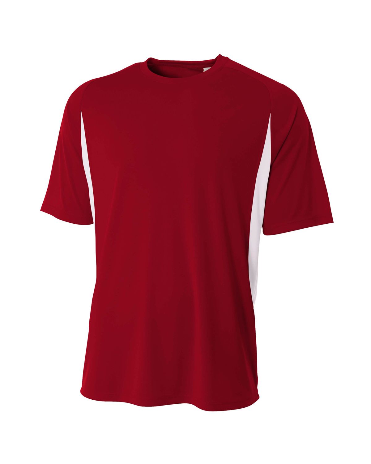 A4 N3181 Men's Cooling Performance Color Blocked T-Shirt-Veetrends.com