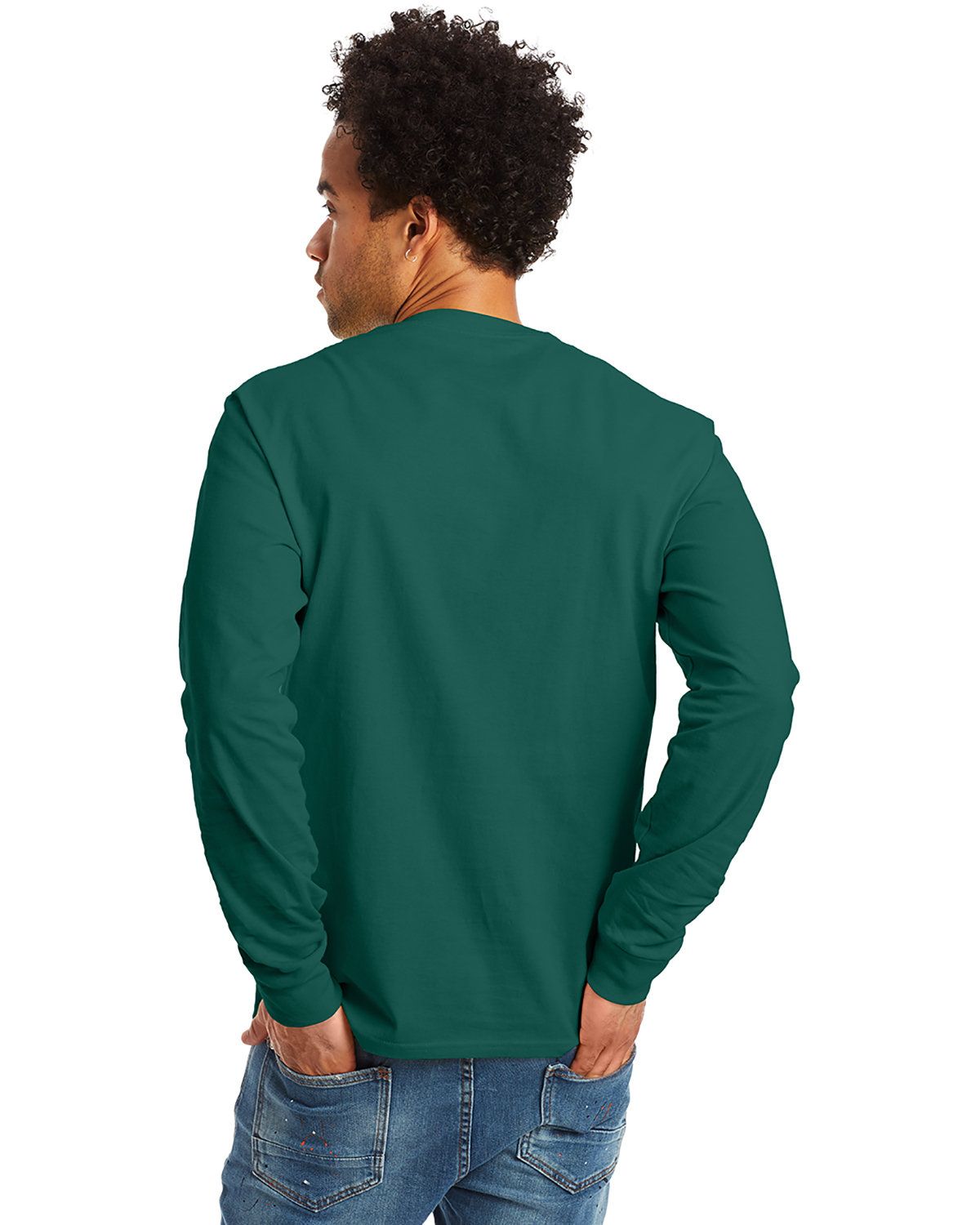 Hanes 5586 Soft Long Sleeve T-Shirt For Men | Veetrends