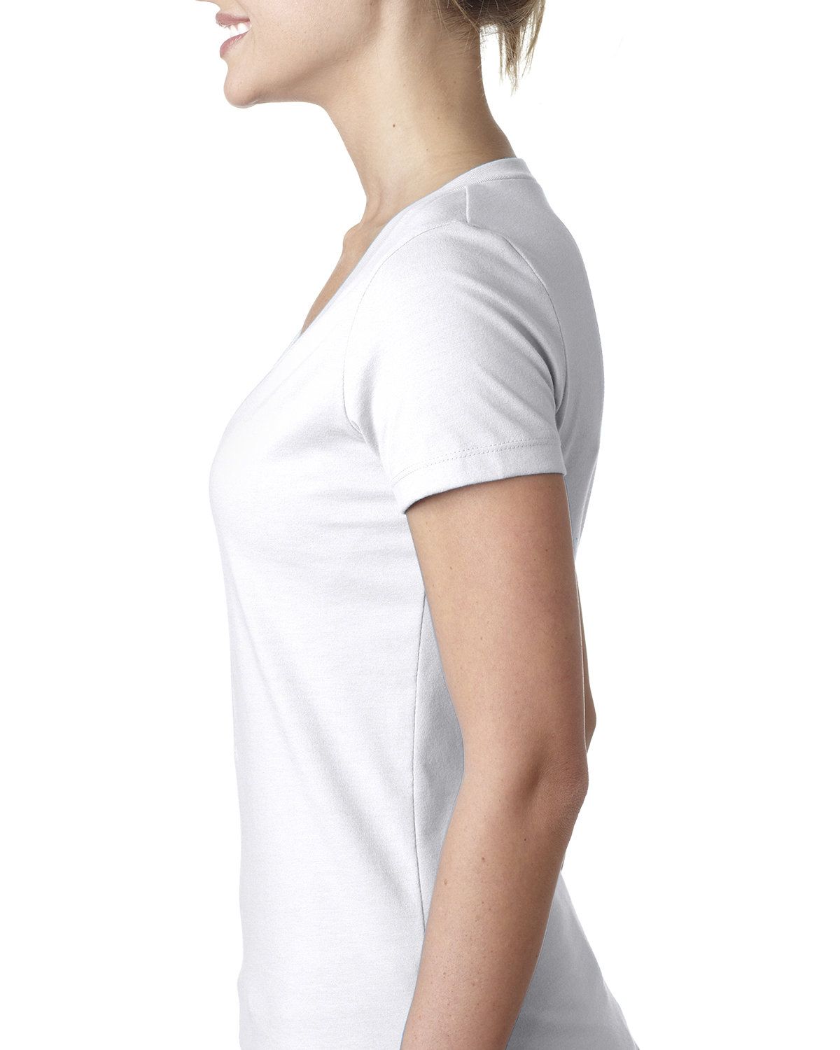 Next Level 6640 Women’s CVC Deep V-Neck Short Sleeve T-Shirt