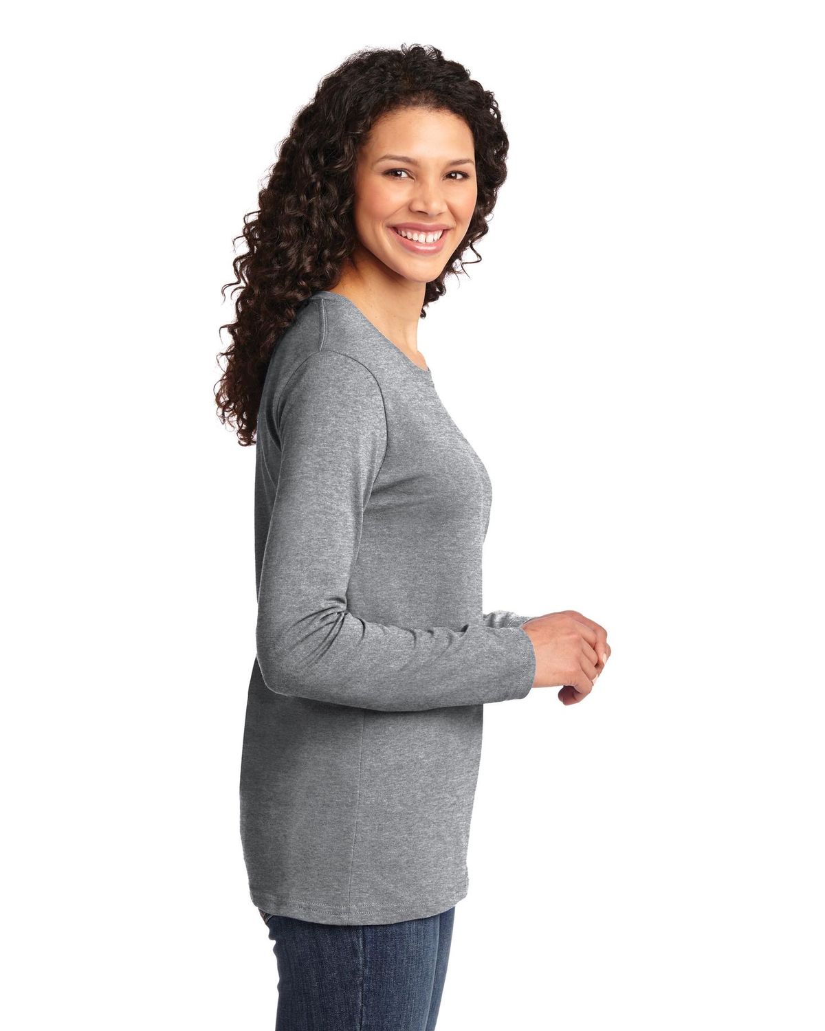Port & Company LPC54LS Women's by Port Authority Long Sleeve T Shirt ...